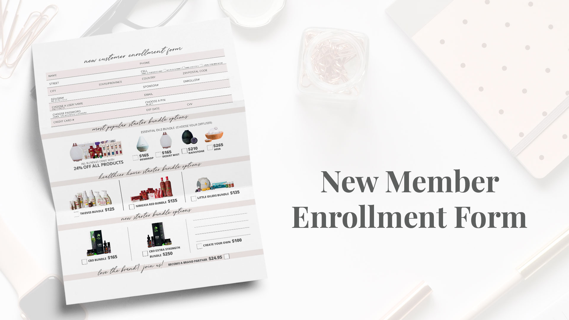 New Member Enrollment Form - Vital 180 Community