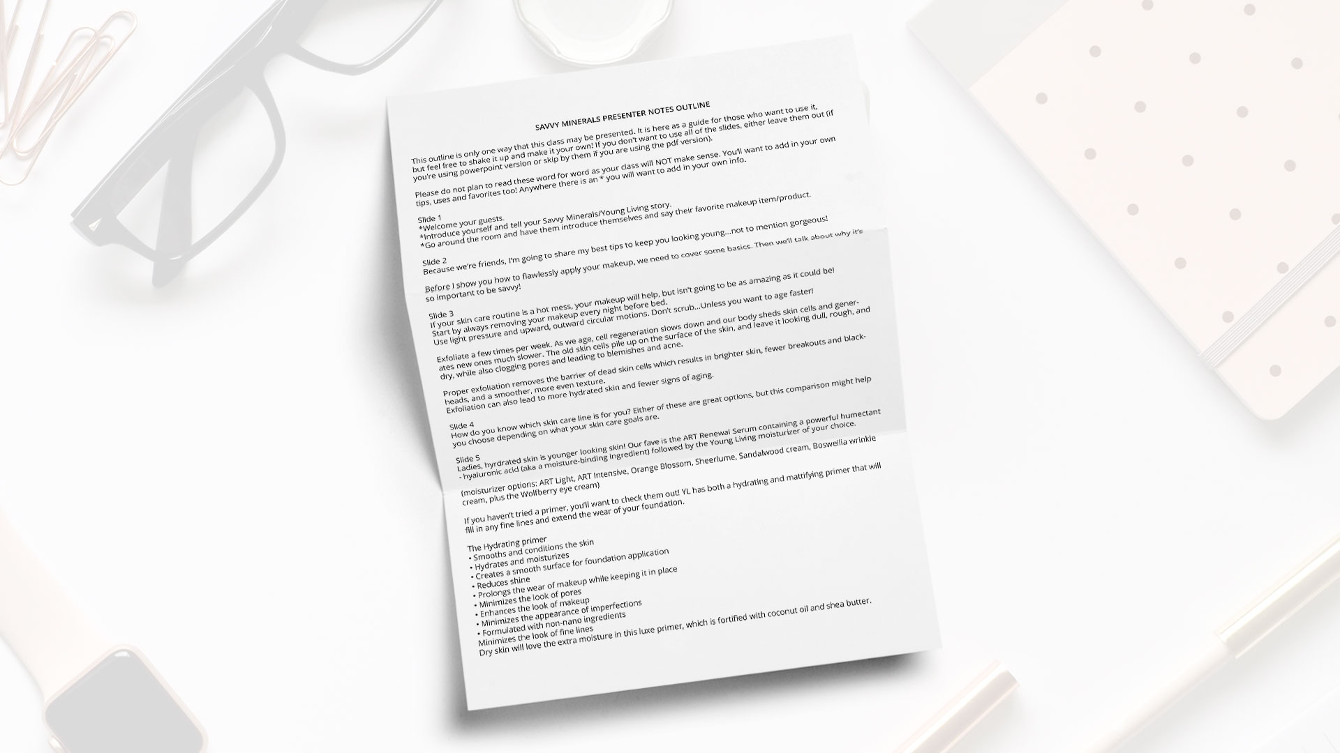 Class Outline - Vital 180 Community