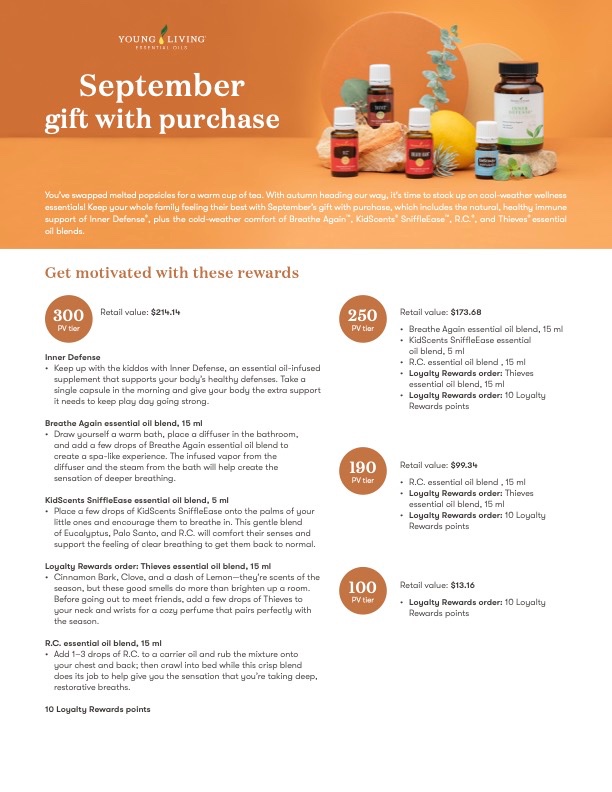 Gifts With Purchase Flyer - Vital 180 Community