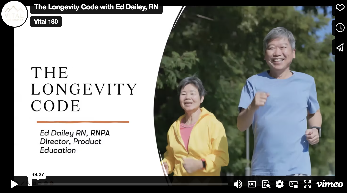 The Longevity Code - Vital 180 Community